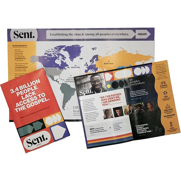 AGWM Prayer Map Pkg 25 | AGWM